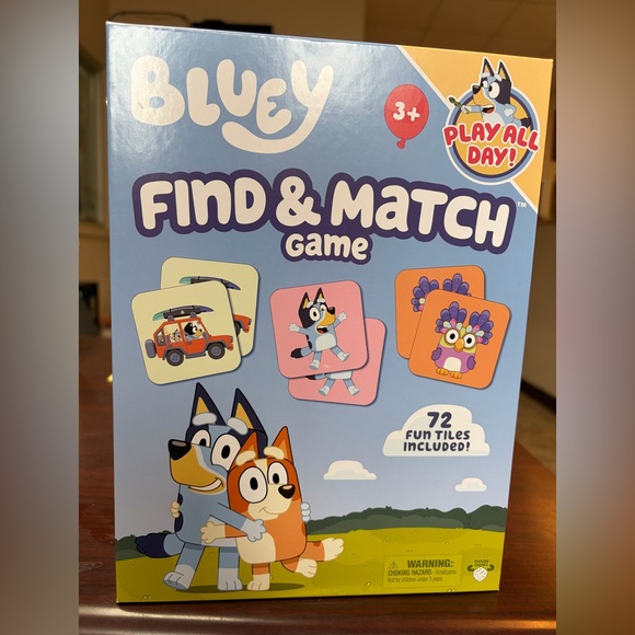 Games | New Unopened Bluey Find Match Game Fun Memory Challenge For ...